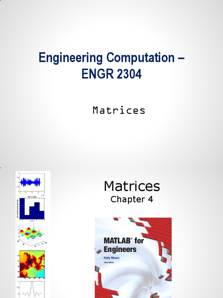 Engineering Computation Course 4 | PDF | Matrix (Mathematics) | Algebra