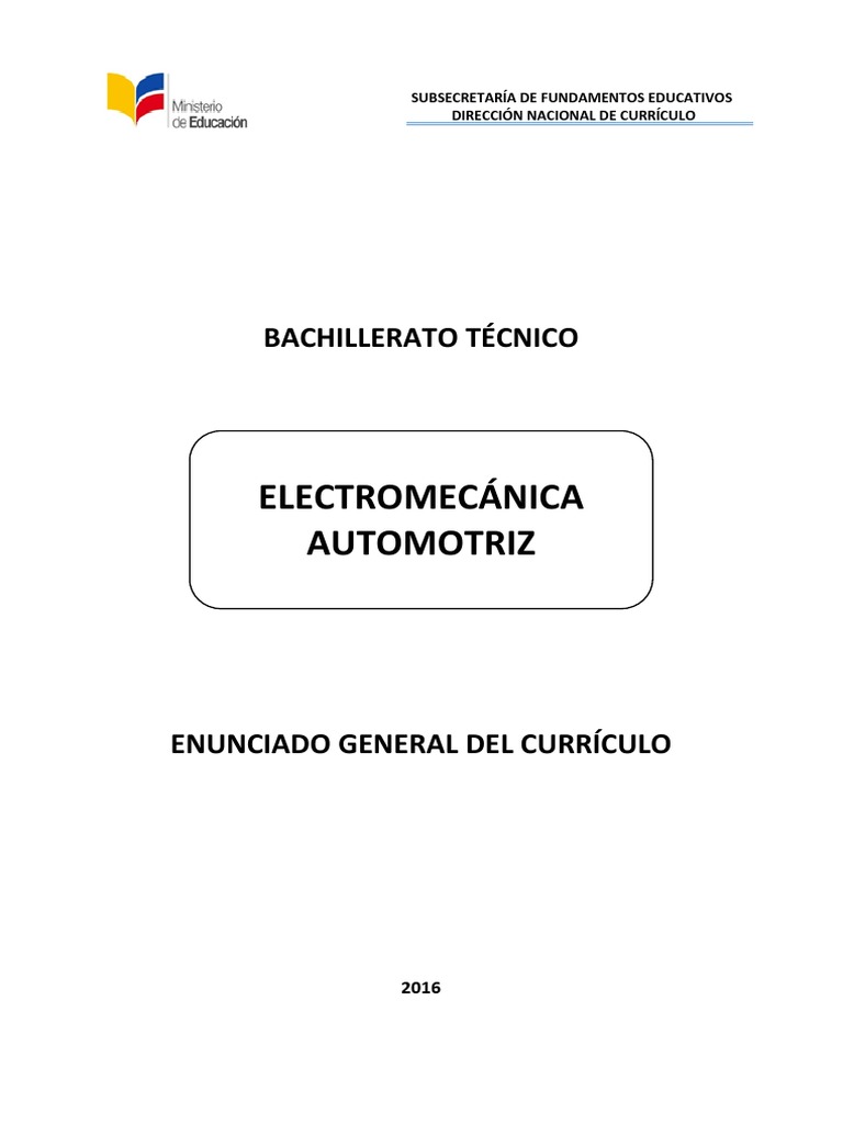 EGC Electromecánica Automotriz | PDF | Motor de combustión interna ...