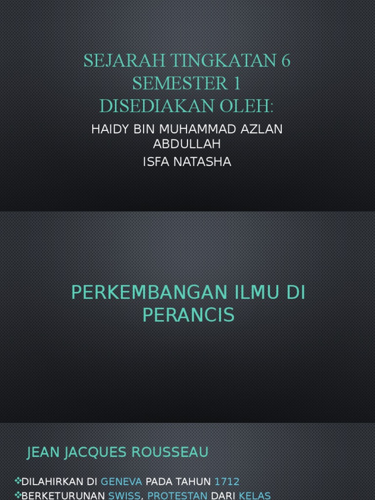 Sejarah Tingkatan 6 Semester 1 | PDF