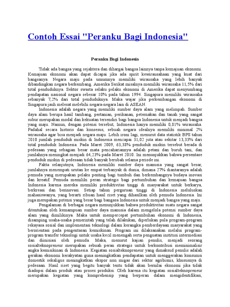 Contoh Essai | PDF