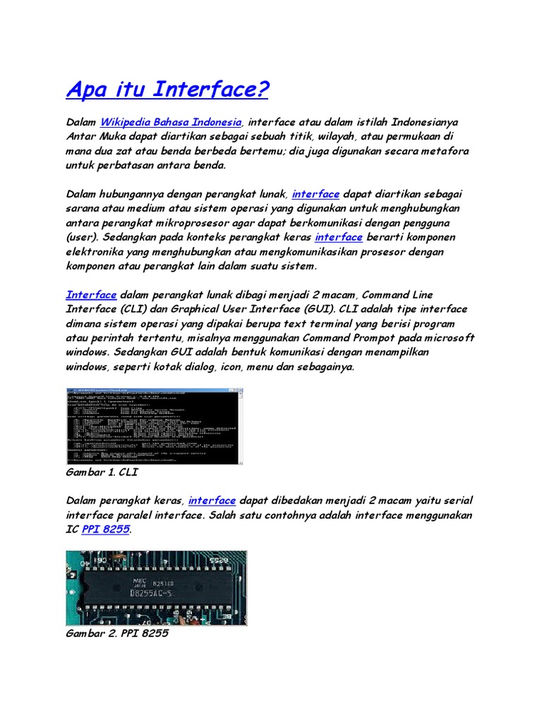 Apa Itu Interface | PDF