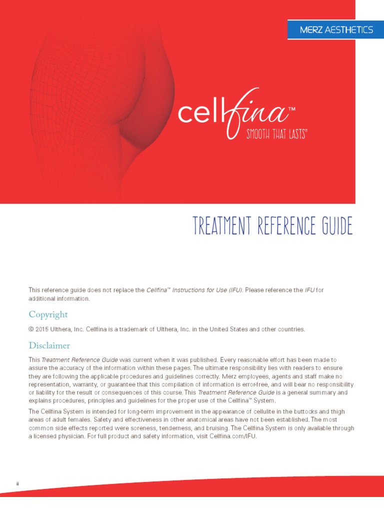 Cellfina Training Reference Guide | Surgery | Syringe | Free 30-day ...
