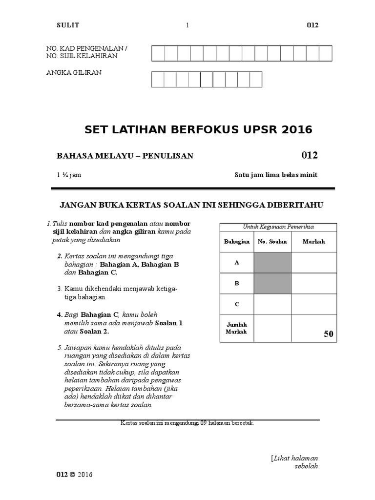4 Bahasa Melayu Penulisan Galus | PDF