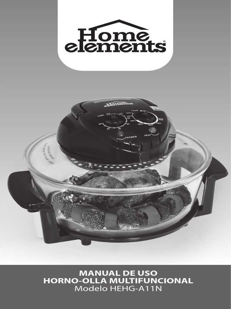 Manual Horno-Olla Multifuncional v2 | PDF | Enchufes y tomas de corriente alterna | Agua