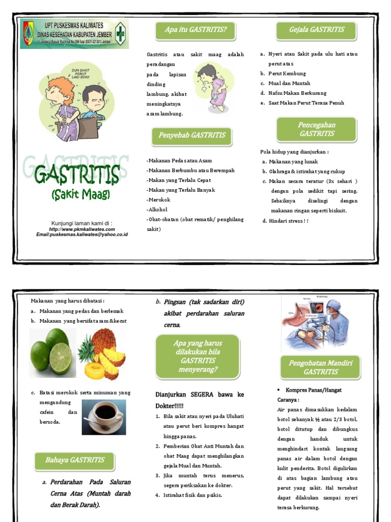 Leaflet Gastritis | PDF