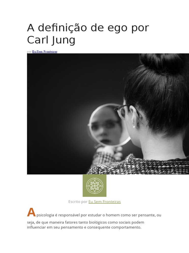 A Definição de Ego Por Carl Jung | PDF | Carl Jung | Psicanálise