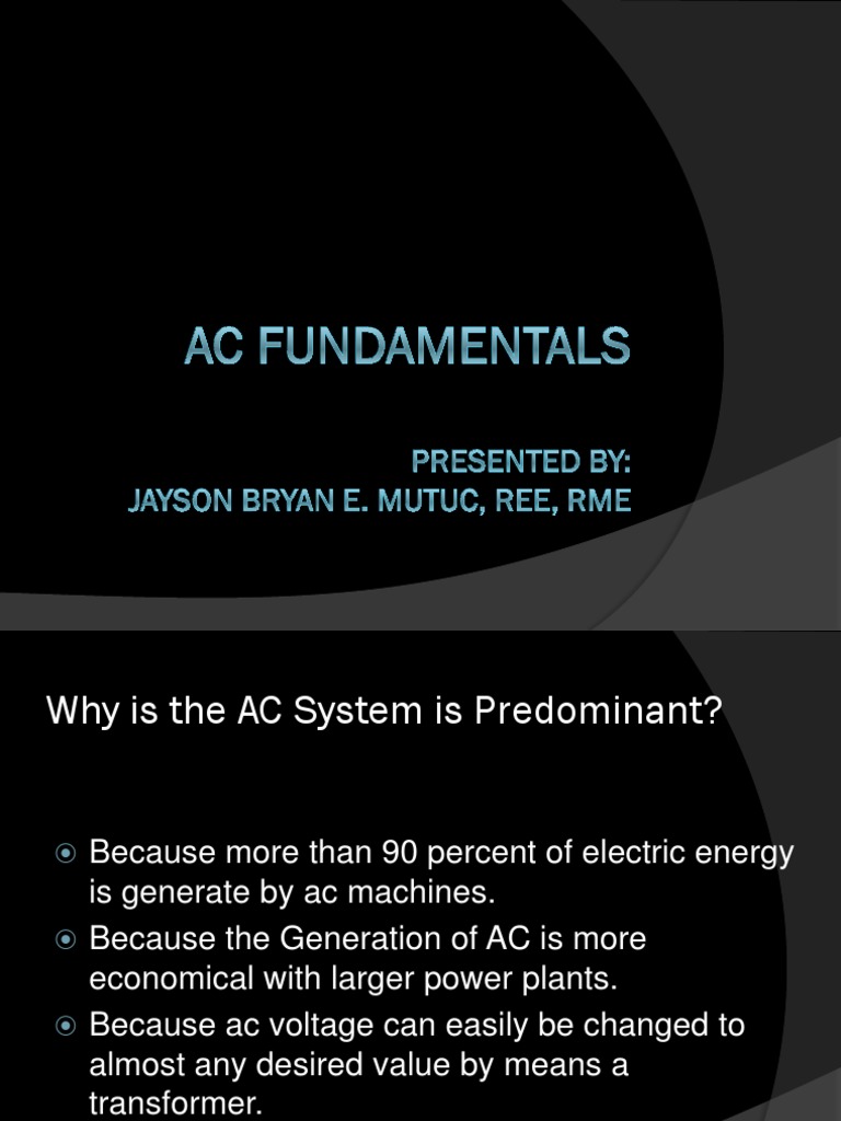 AC Fundamentals | PDF | Root Mean Square | Alternating Current