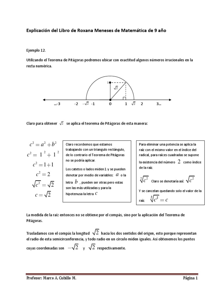 Explicacion Del Libro de Roxana Meneses de Matematica de 9 PDF | PDF