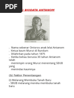 Biodata Yamtuan Antah | PDF | Sejarah
