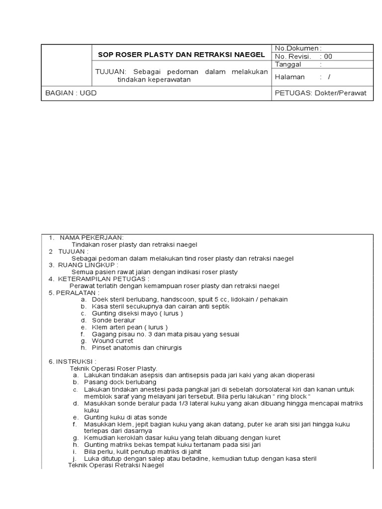 Ugd - Roser Plasty Dan Retraksi Naegel | PDF | Sains & Matematika