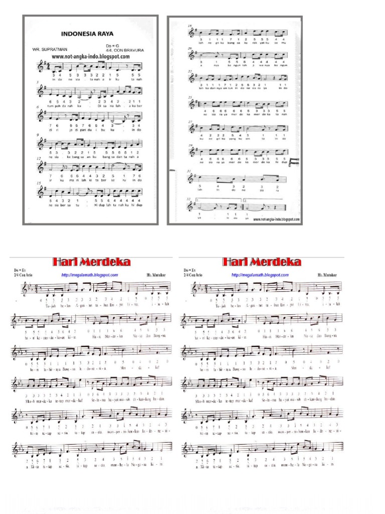 Not Lagu Drum Band | PDF