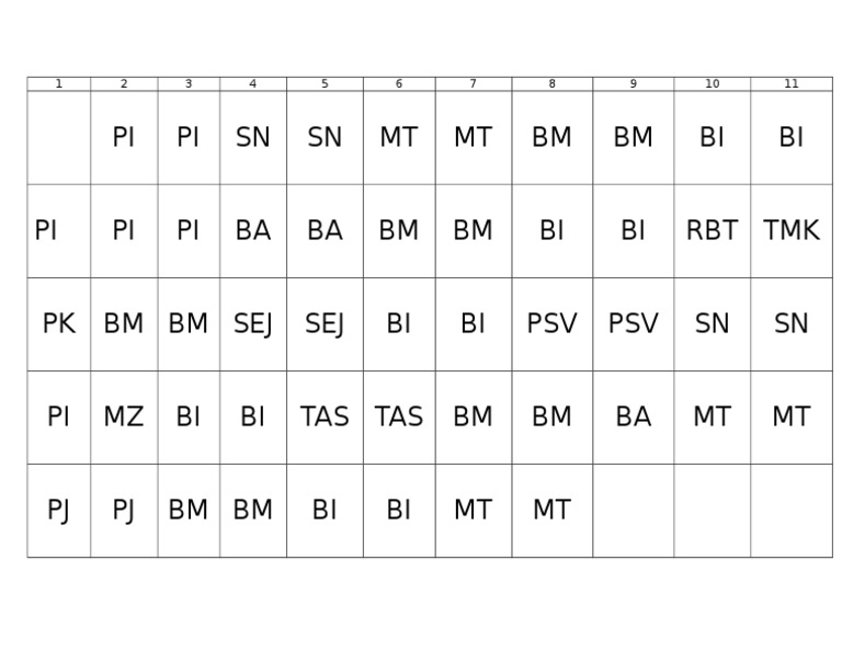 Jadual 4C 2016 | PDF