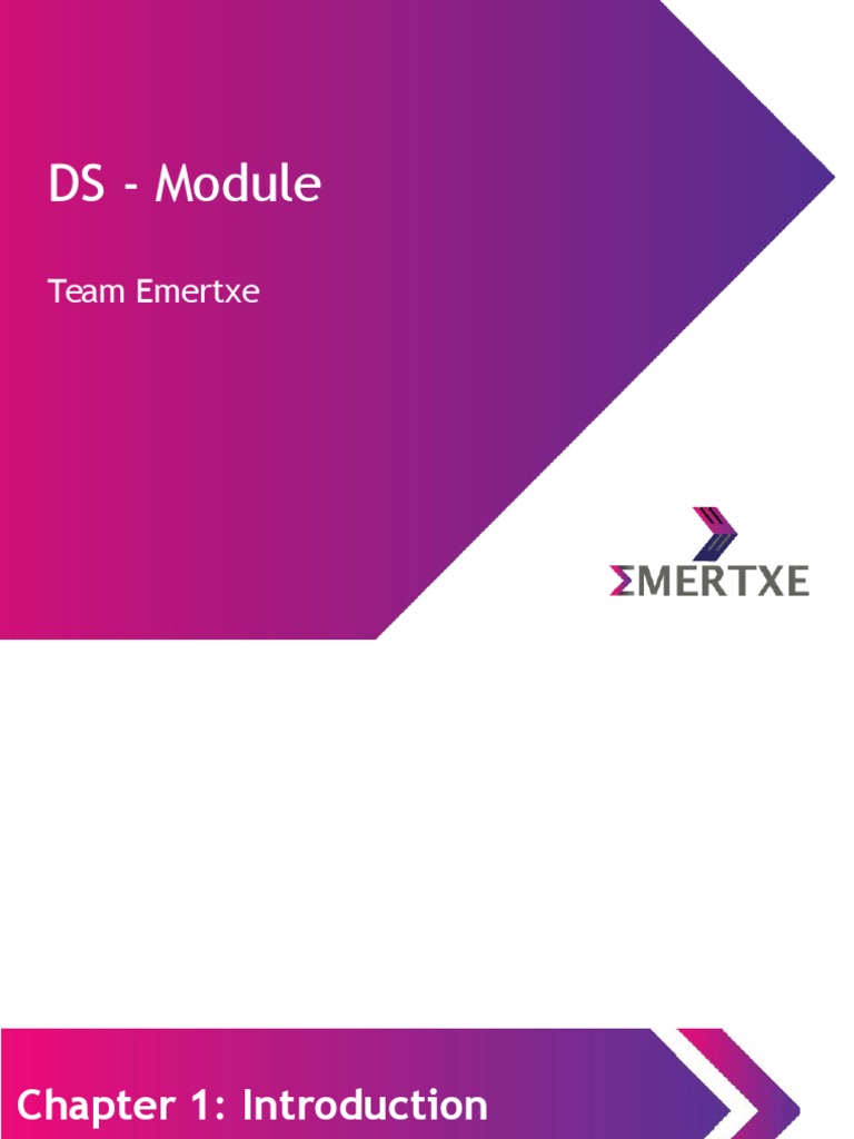 DS - Module: Team Emertxe | PDF | Algorithms | Computer Data