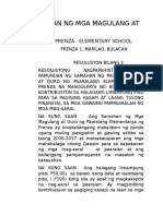 Brgy. Resolution Sample | PDF