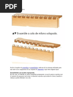 Tipos de Encastres en Madera | PDF | Madera | Carpintería