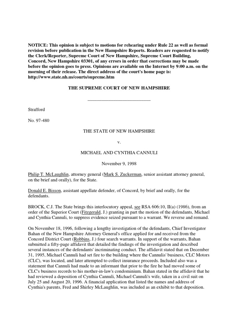 Cannuli | PDF | Probable Cause | Search Warrant