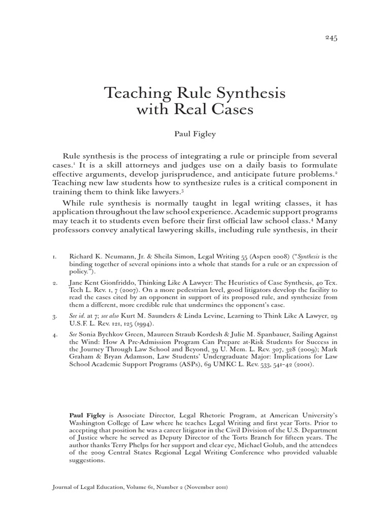 Legal Synthesis Cases | PDF | Negligence | Lawyer