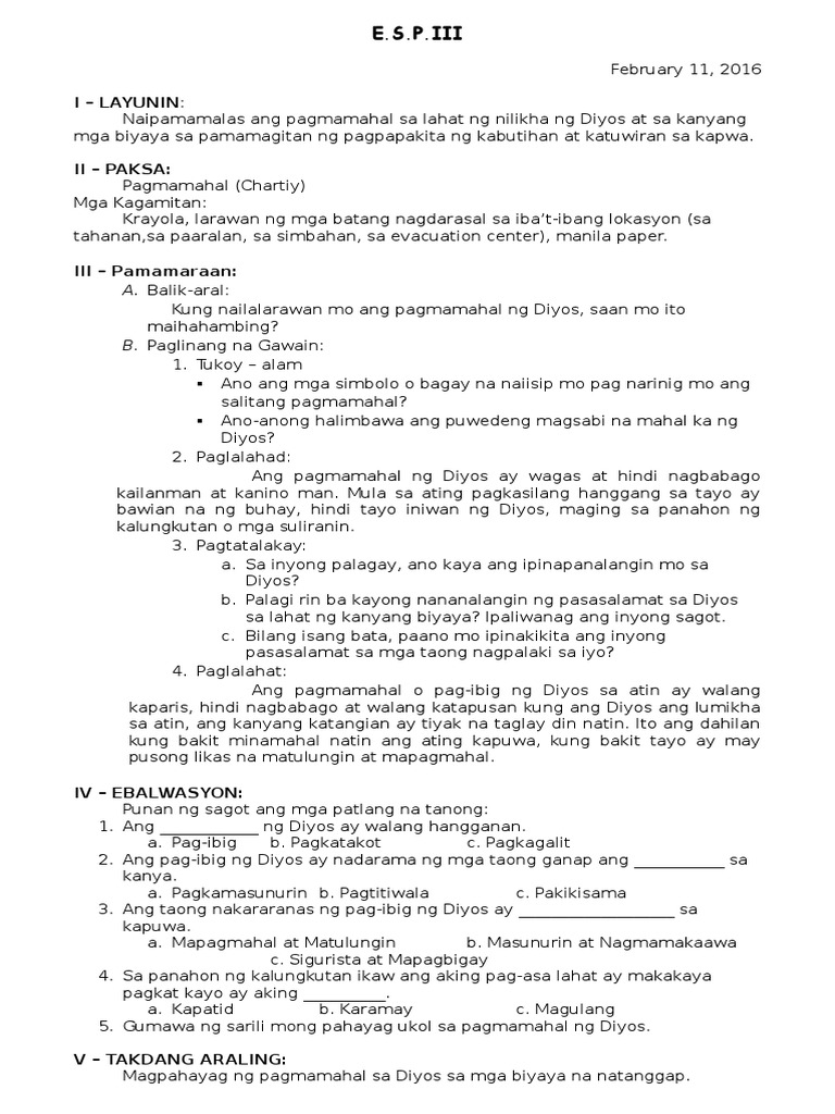 Lesson Plan (02 | PDF