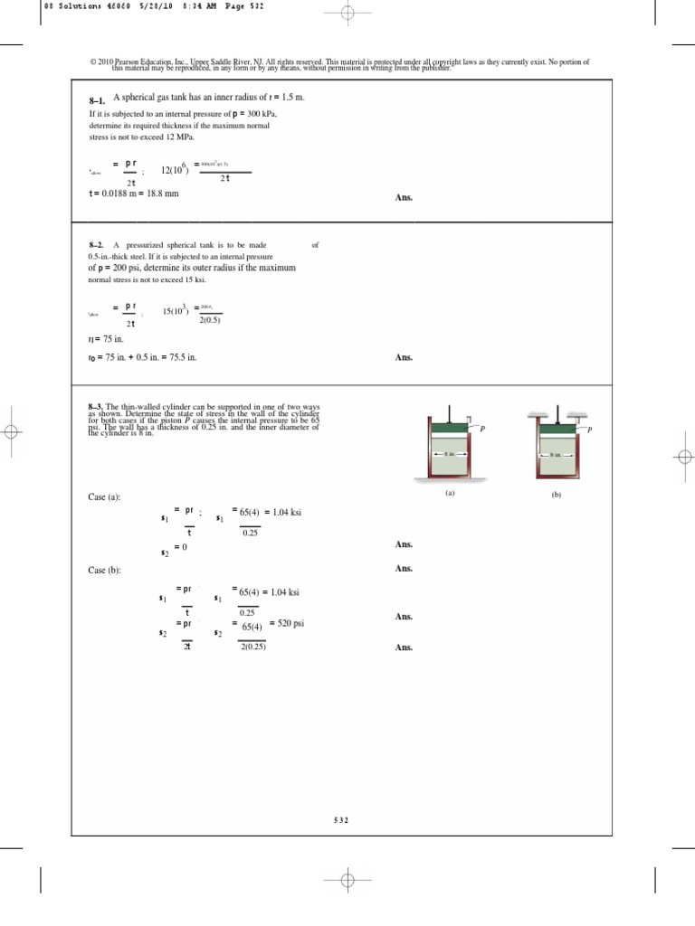 Chapter 08 | PDF | Stress (Mechanics) | Beam (Structure)