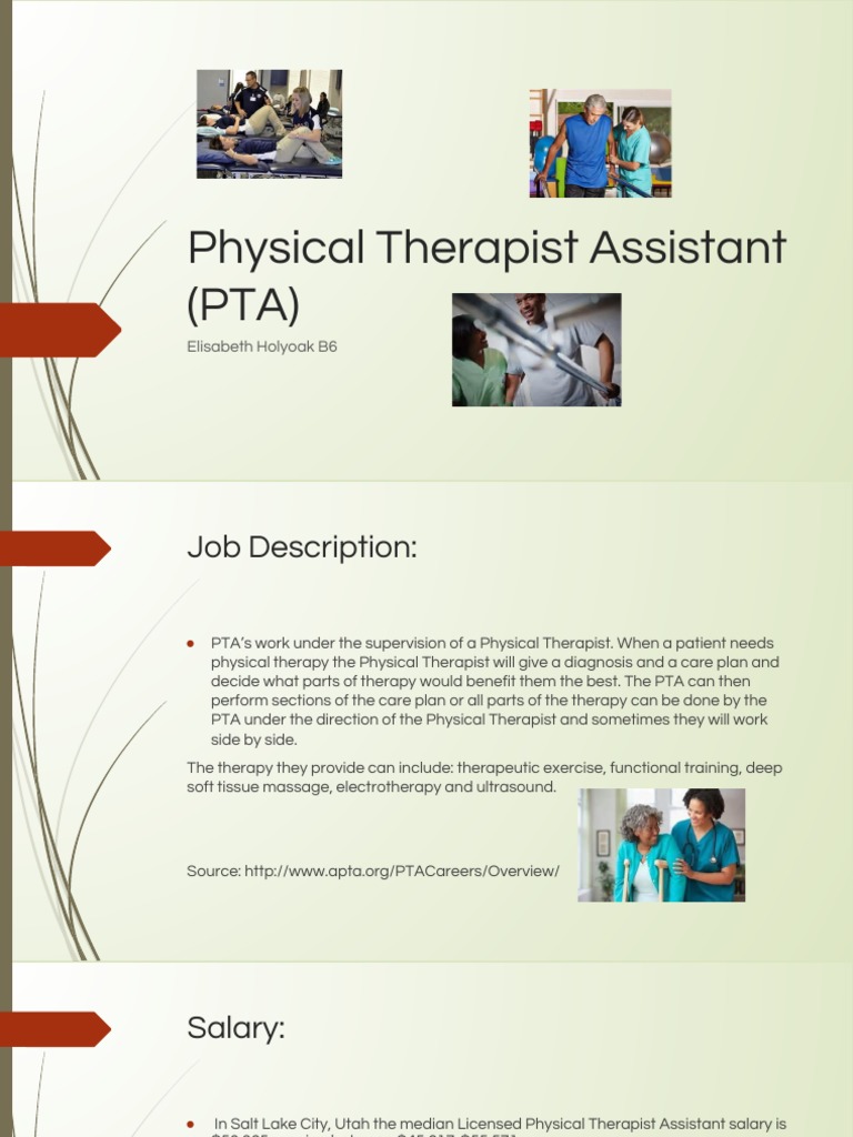 Physical Therapist Assistant (PTA) | PDF