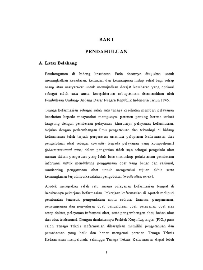 Apotek Kimia Farma Kartini Pdf