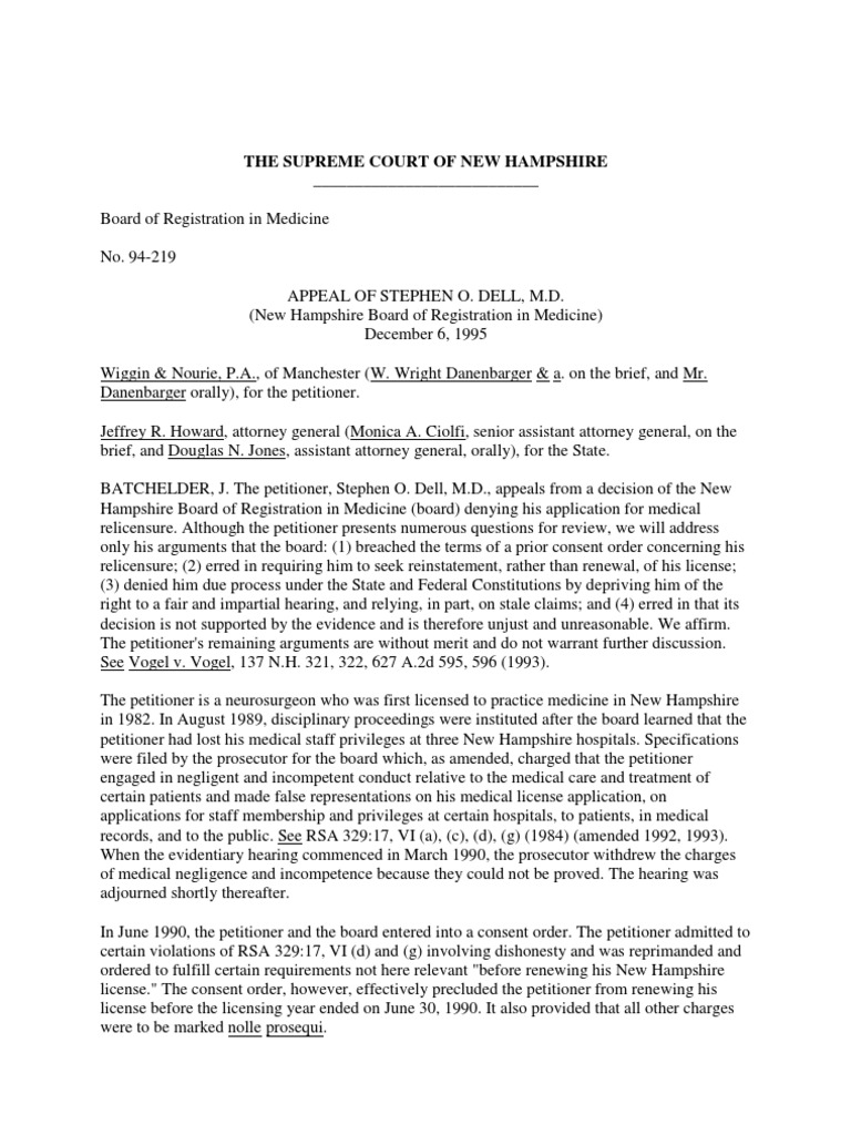 The Supreme Court of New Hampshire | PDF | Judgment (Law) | Certiorari