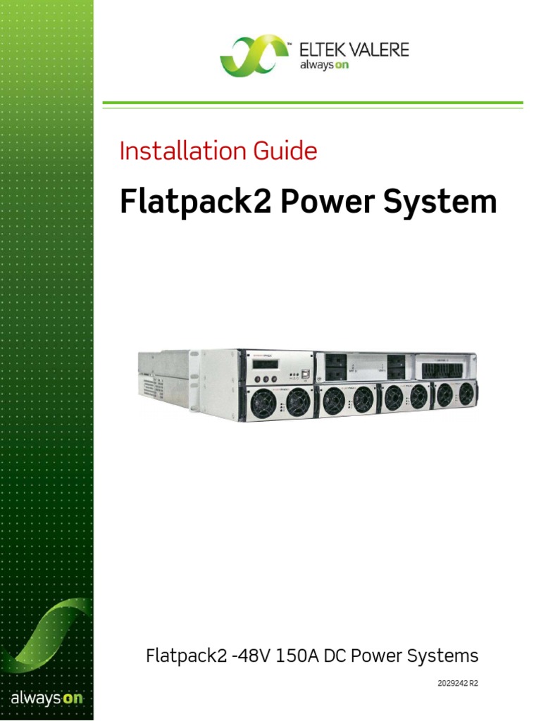 Flatpack 2 Power System Installation Guide | PDF | Fuse (Electrical ...