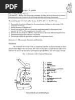 Expt.1.Study of Compound Microscope | PDF | Scientific Techniques | Lenses