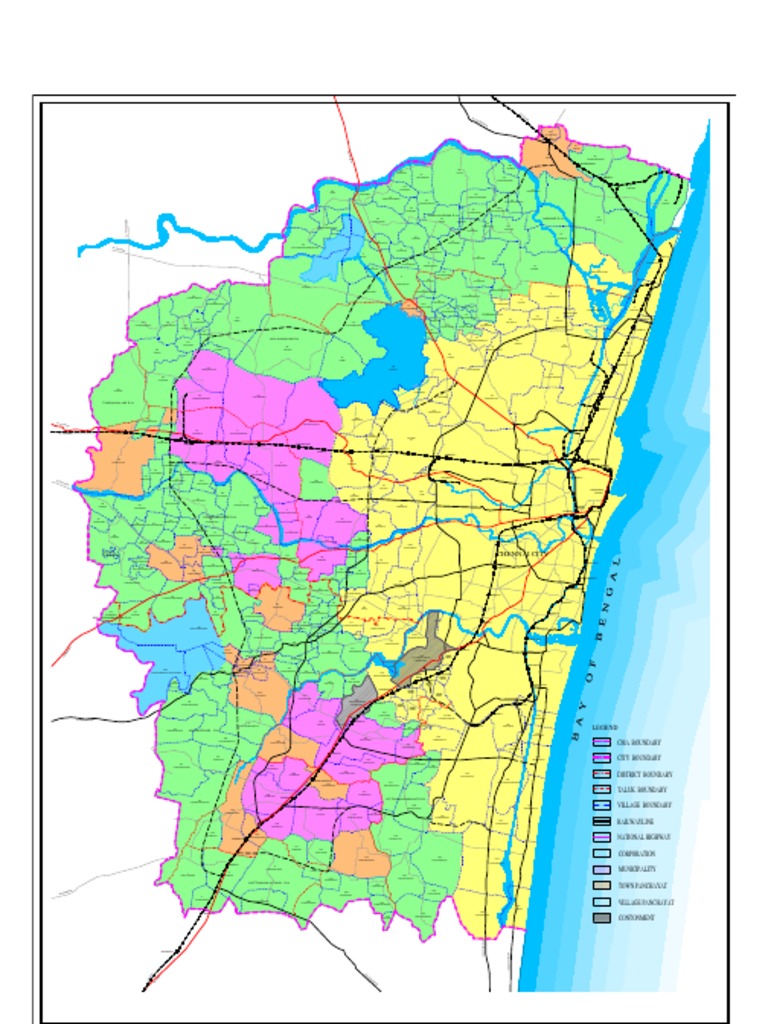 Chennai Area Maps and Locations | PDF