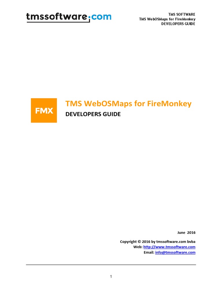 Tms Webosmaps For Firemonkey: Developers Guide | PDF | Latitude | Map