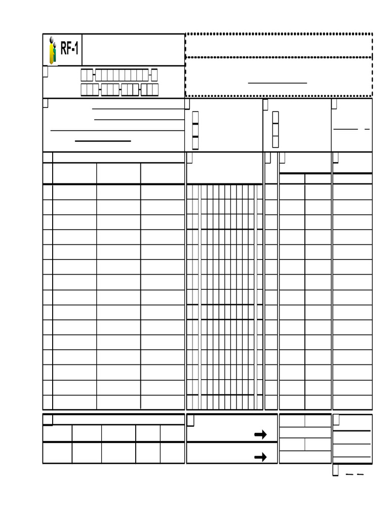 PhilHealth Revised Employer Remittance Report-RF-1 | PDF | Insurance ...