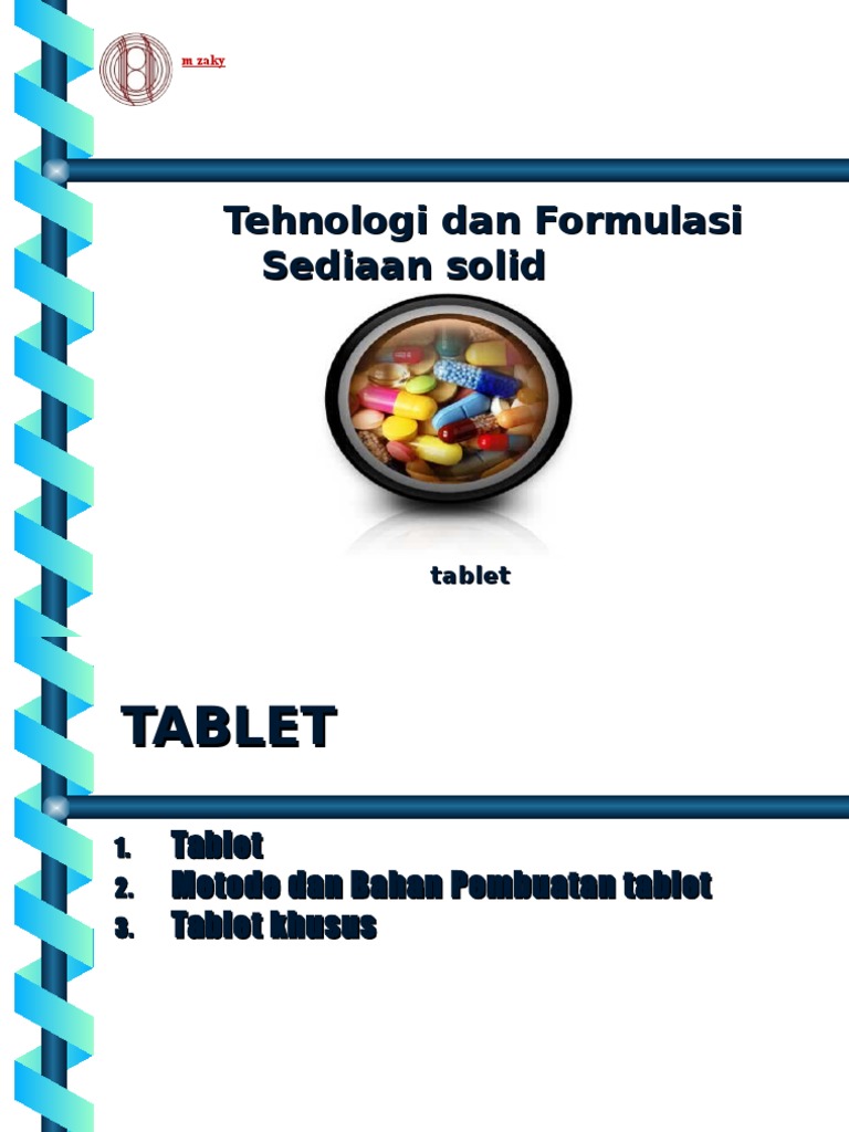 2 BAB I, II, III Formulasi Sediaan Solid Tablet | PDF