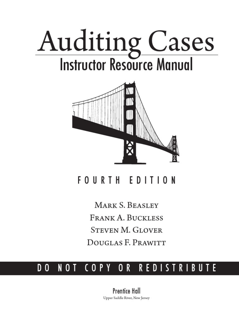 Instructor Resource Manual: Auditing Cases | Download Free PDF ...