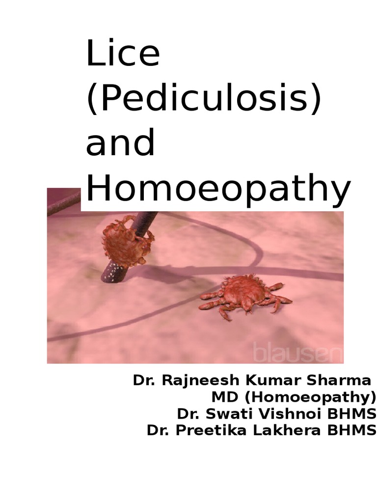 Lice (Pediculosis) and Homoeopathy | PDF | Parasitology | Parasites