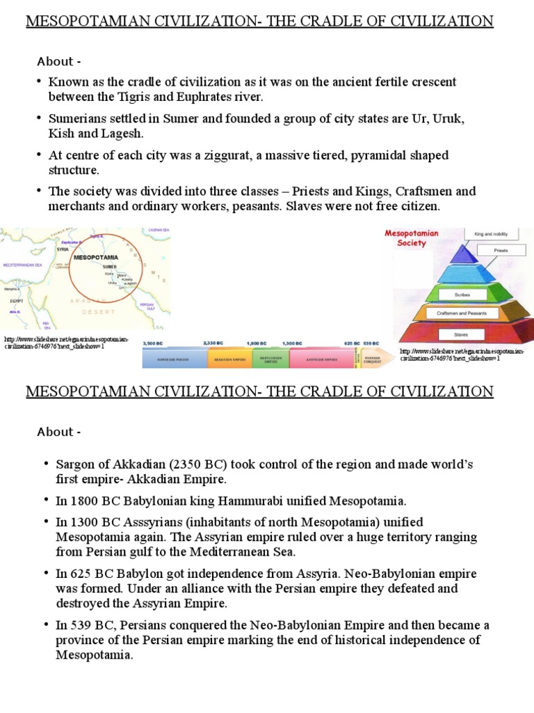 Mesopotamian Civilization Overview | PDF | Mesopotamia | Assyria
