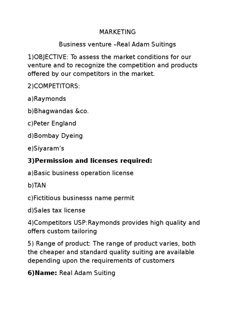 3) Permission and Licenses Required | PDF | Retail | Business Economics