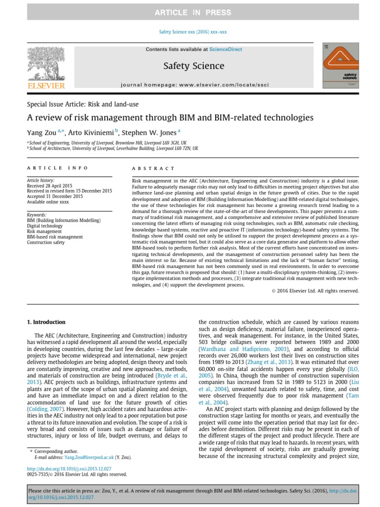 Risk Management Through BIM | PDF | Building Information Modeling ...
