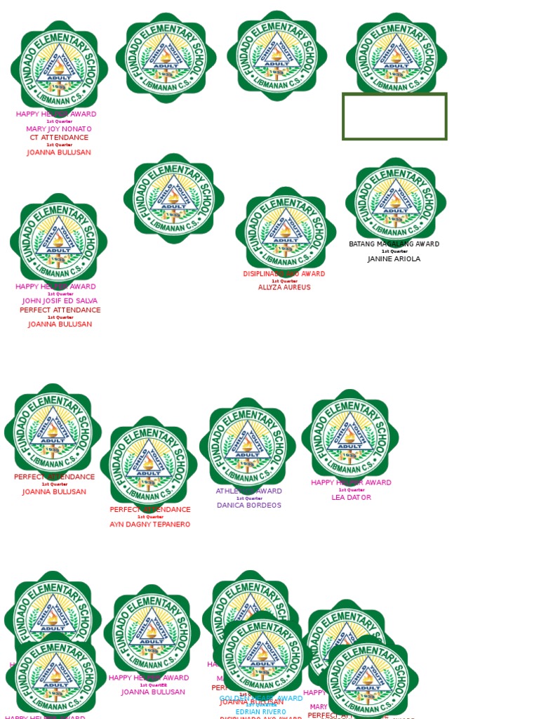 Happy Helper Award Mary Joy Nonato: CT Attendance | PDF