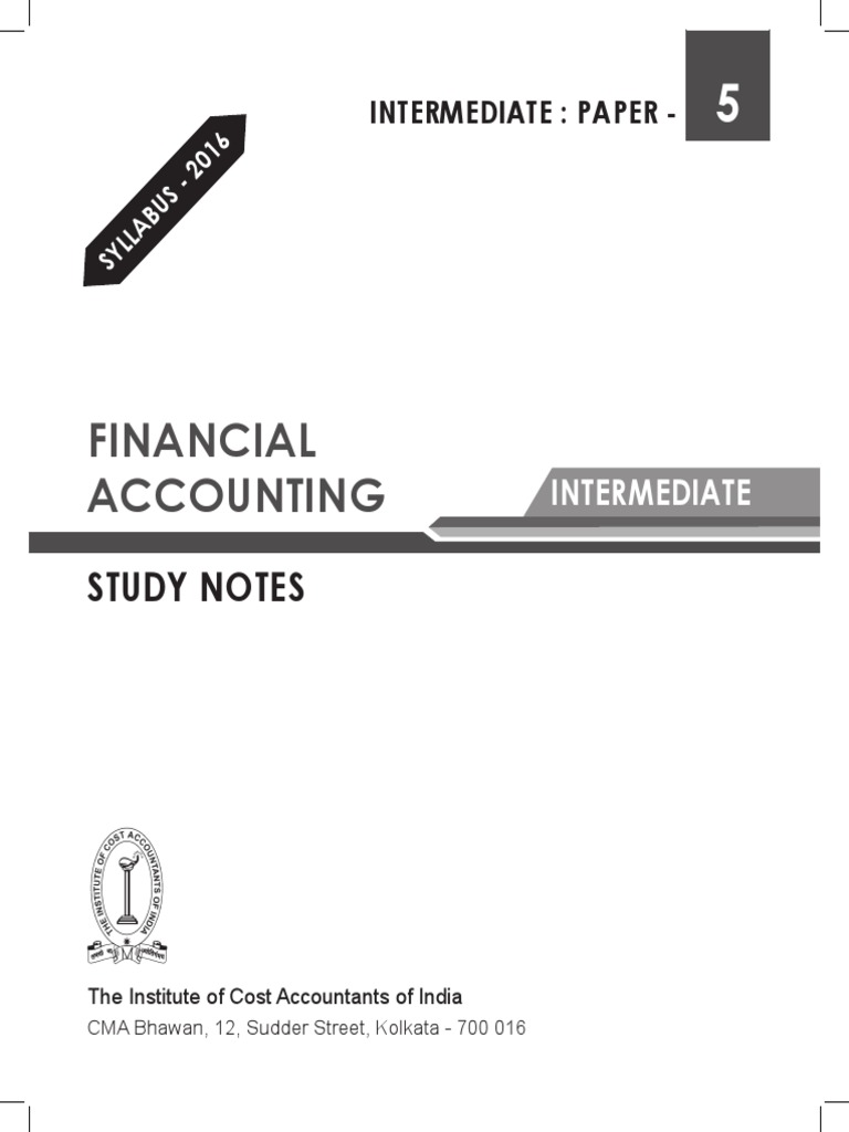 ICMAI Paper-5 | PDF | Expense | Discounts And Allowances