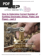 Earthing Strip Calculation PDF | PDF | Electrical Resistance And ...