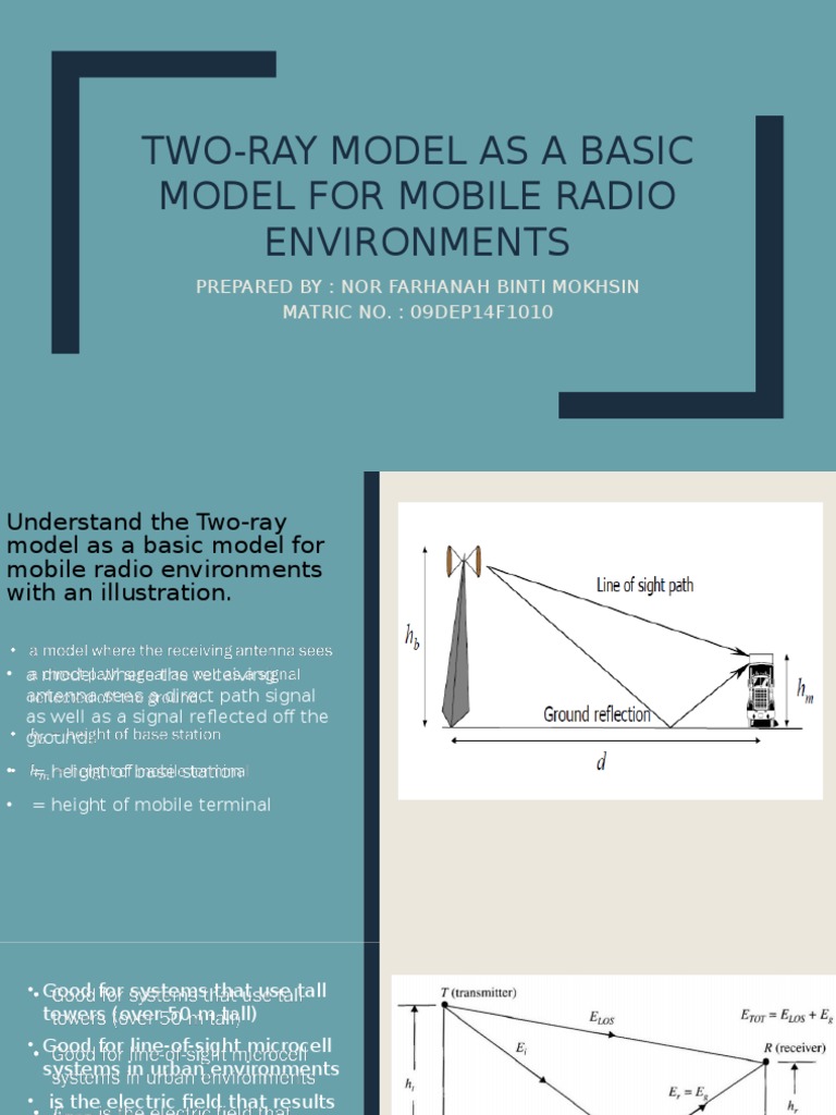 Wireless Communication - Two-Ray Model | PDF | Base Station | Radio
