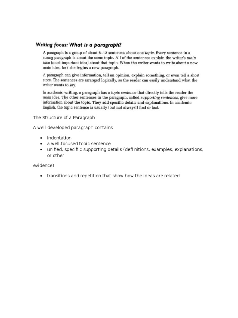 Paragraph Writing Theory | PDF | Paragraph | Instant Messaging
