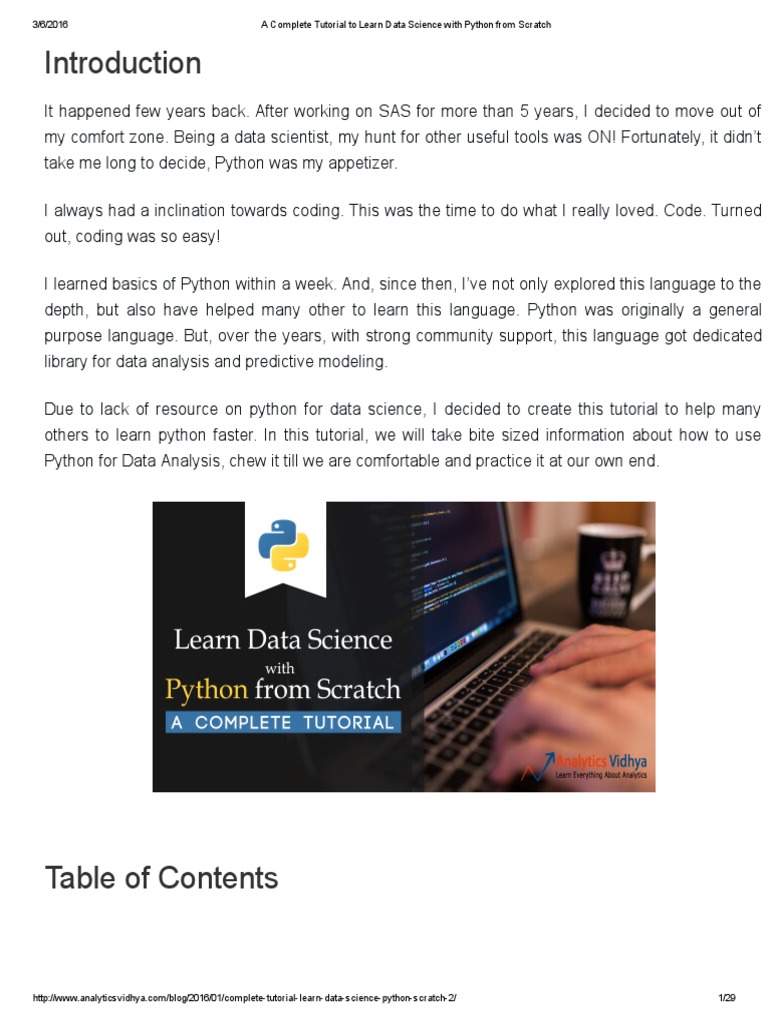 Learn Data Science with Python | PDF | Bracket | Python (Programming Language)
