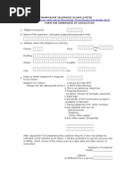 Official BSNL Landline Closure Form | PDF | Landline | Prepaid Mobile Phone