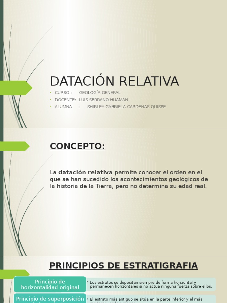 Datación Relativa | PDF