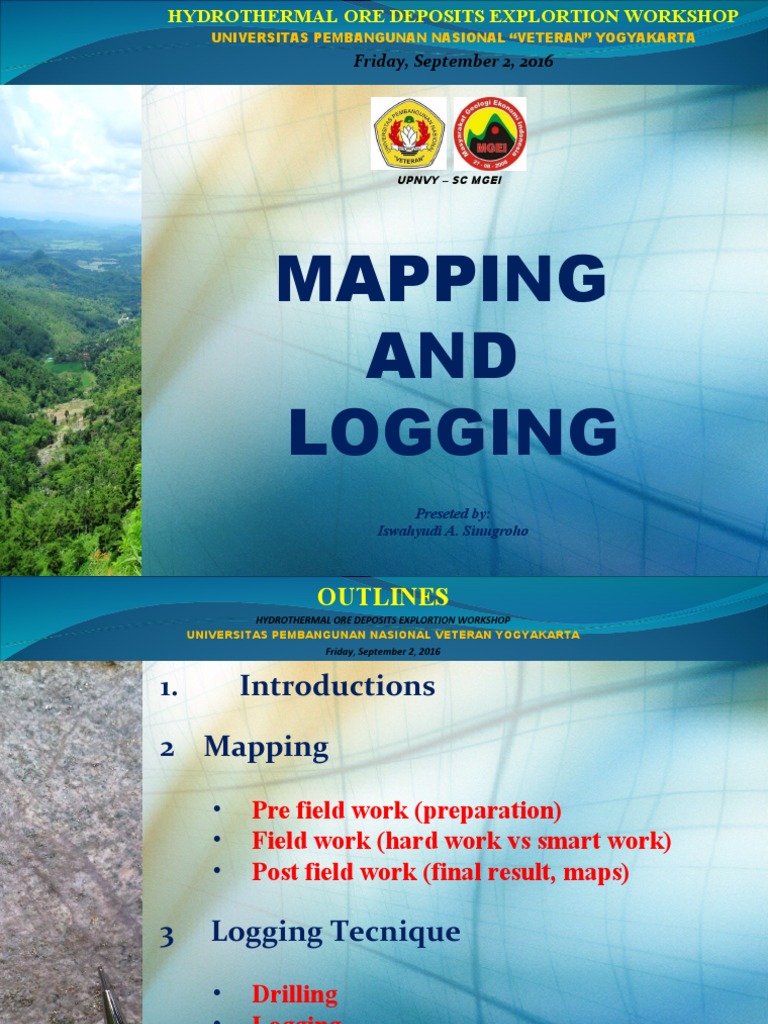 Mapping and Logging - 20160820 | PDF | Topography | Surveying