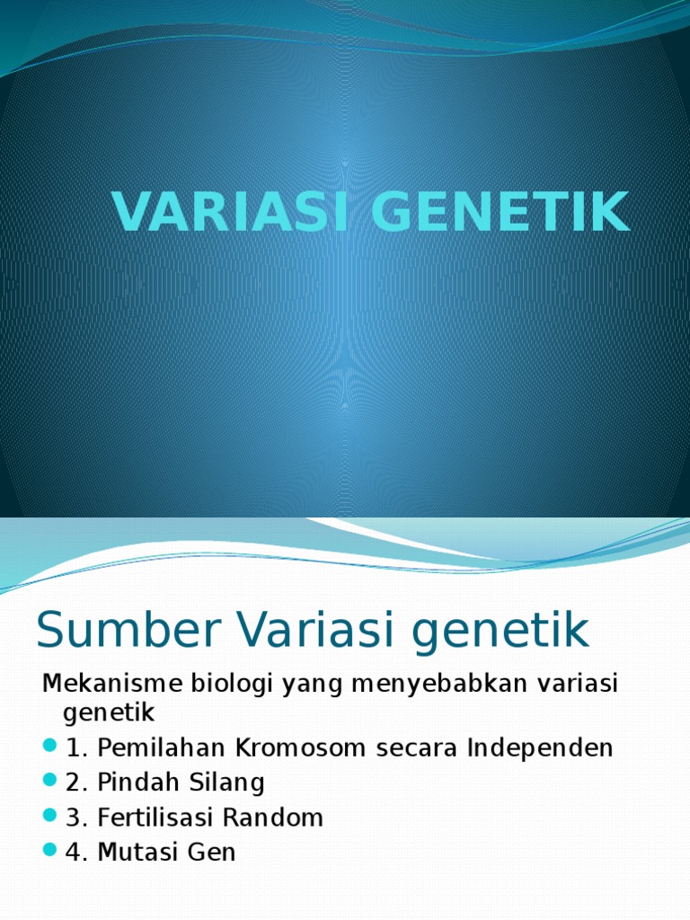 Variasi Genetik | PDF