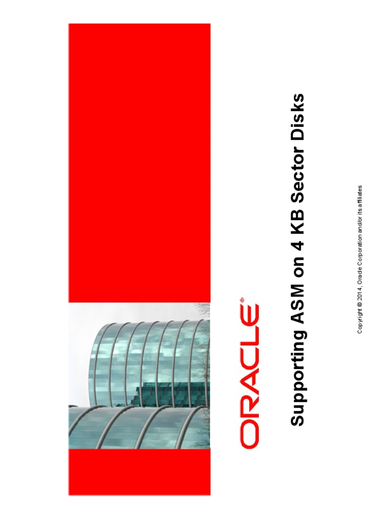 ASM 4k Sector Size | PDF | Disk Storage | Oracle Database