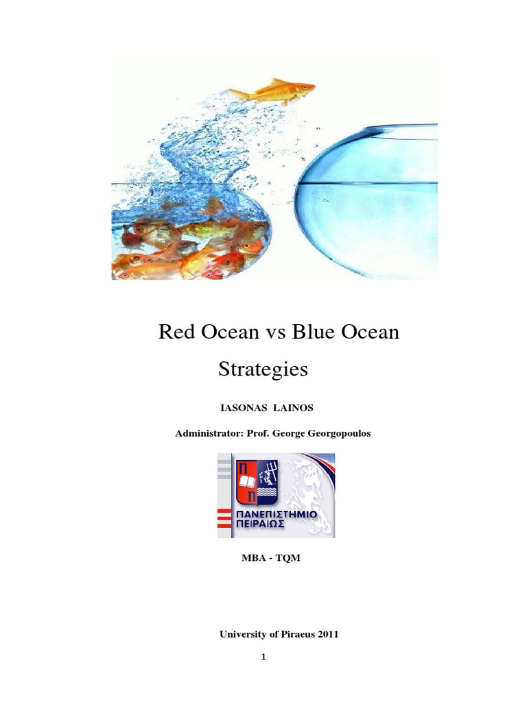 Red Ocean Vs Blue Ocean Strategies | Strategic Management ...