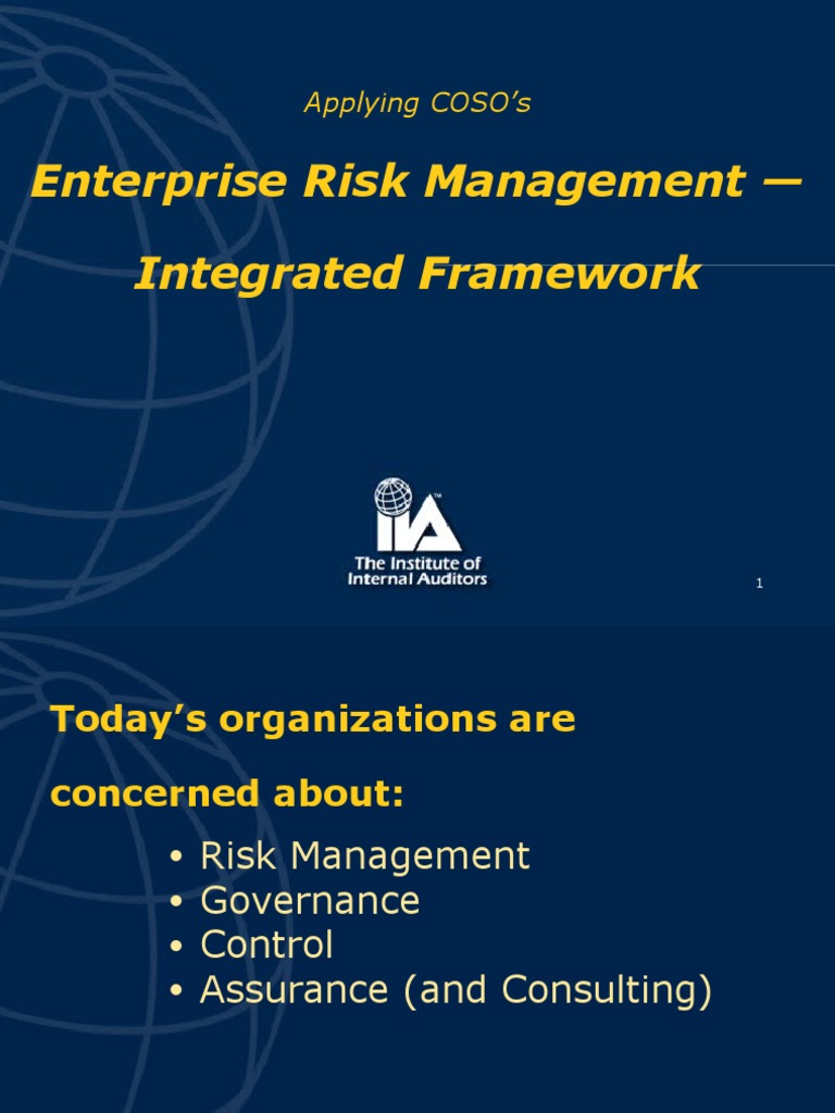 3. ERM by COSO | Enterprise Risk Management | Risk